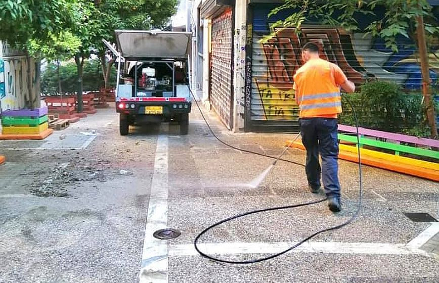 Δήμος Αθηναίων: Επιχείρηση καθαριότητας και απολύμανσης στα Εξάρχεια ...