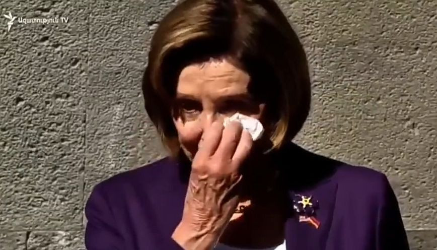 Nancy Pelosi: Teared up in front of the Armenian Genocide Memorial ...