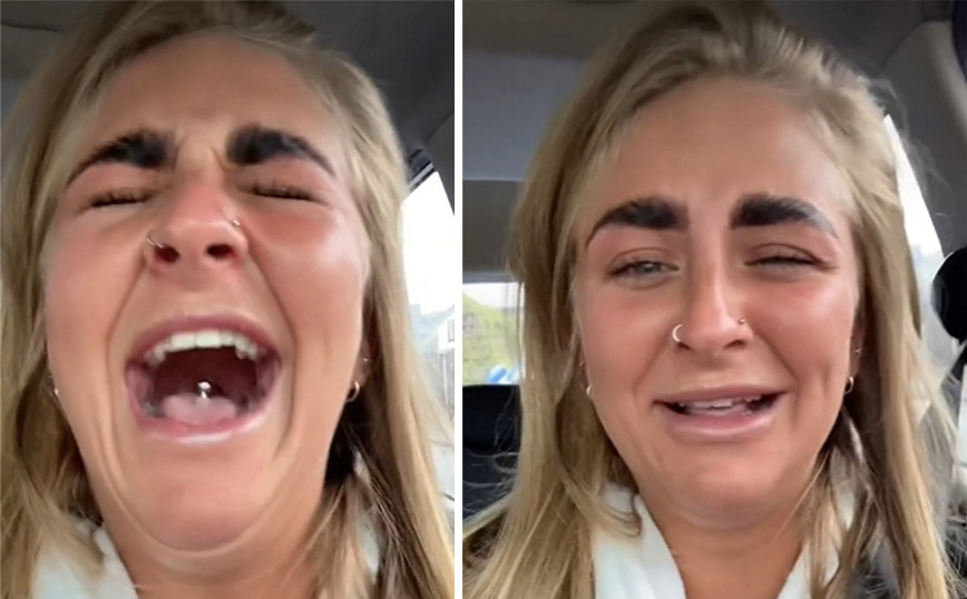 She did her eyebrows and ended up looking like Mr Bean - 'I've got two ...