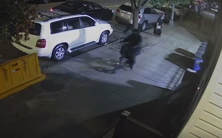 Shock from the cold-blooded murder of an 80-year-old by a black-clad ...