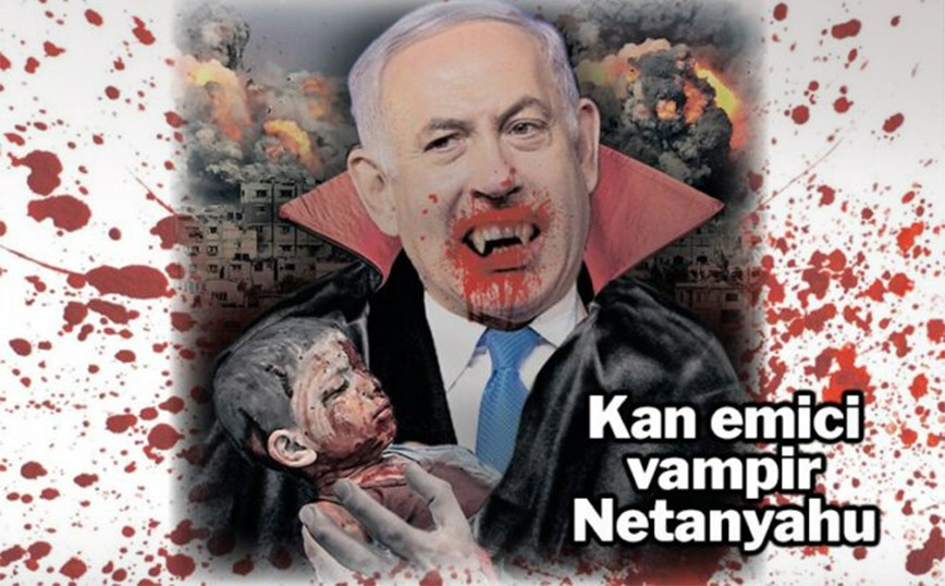 «Ο αιμοδιψής βρικόλακας Νετανιάχου, ο δολοφόνος Μπάιντεν», γράφουν οι ...