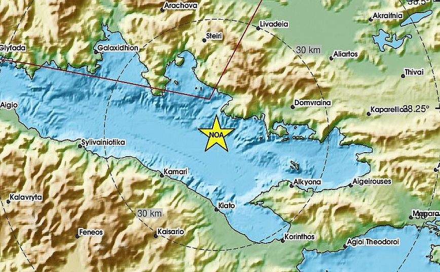 Σεισμός στον Κορινθιακό Κόλπο - Newsbeast