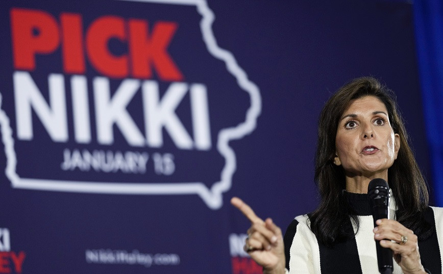 Η υποψήφια για το χρίσμα των Ρεπουμπλικάνων Νίκι Χέιλι ρωτήθηκε για τα ...