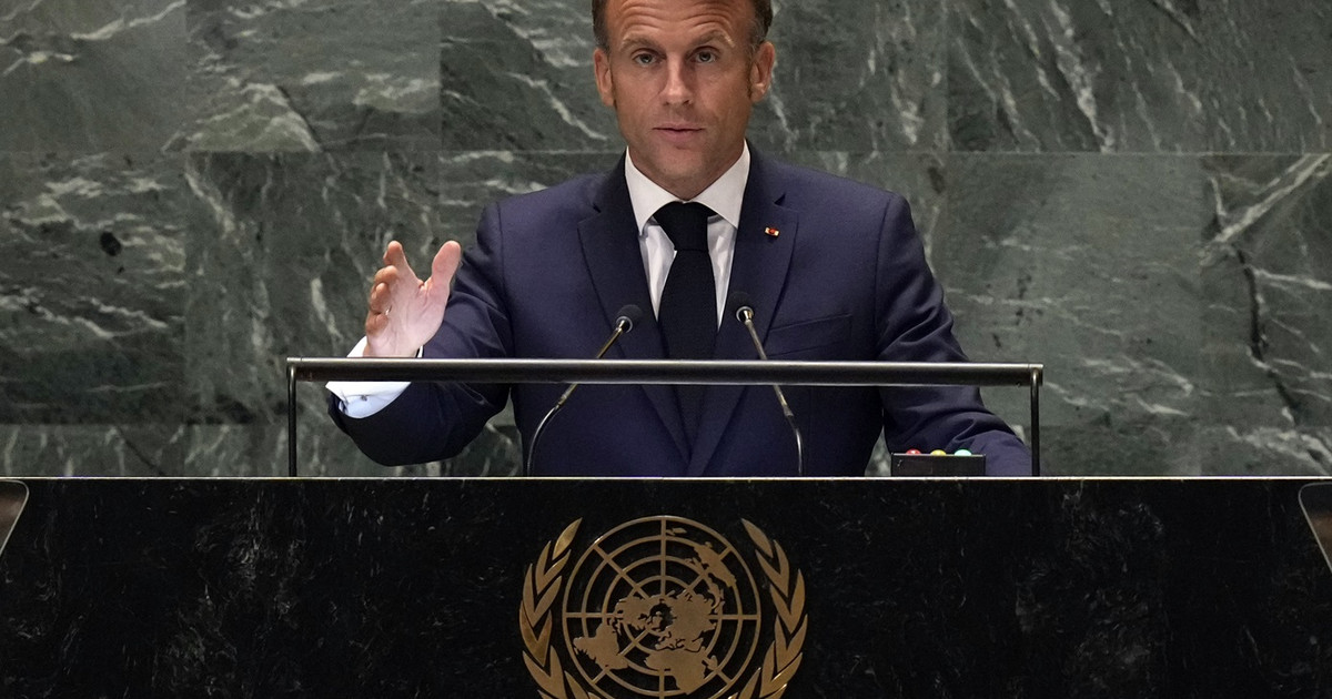 Gaza war going on 'too long', Emmanuel Macron tells UN General Assembly ...
