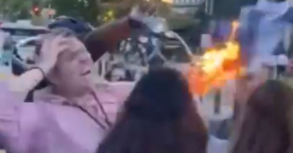 Man claiming to be journalist tries to set himself on fire outside ...