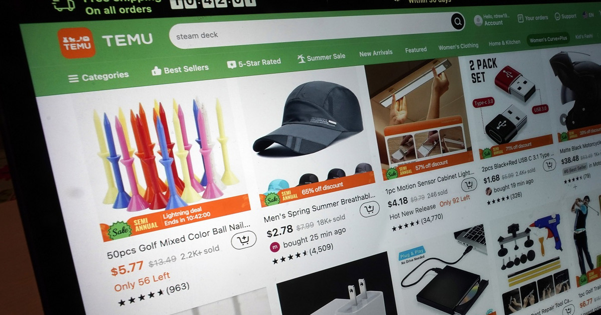 The Commission asked for a second explanation from Temu - World Stock ...