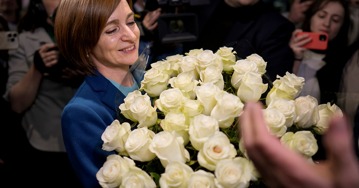 Moldovan presidential election: Maya Sandu celebrates her victory ...