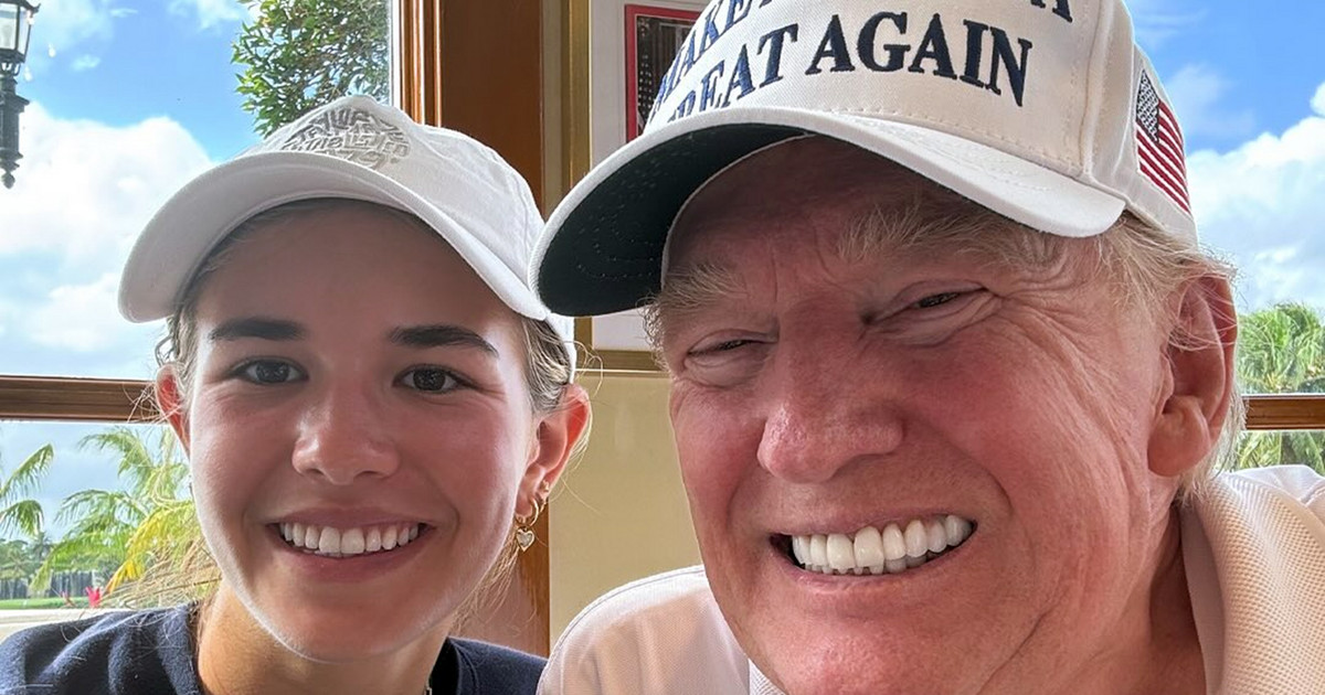 Kay Trump Goes Golfing With Her Famous Grandpa Donald And 'Uncle' Elon ...