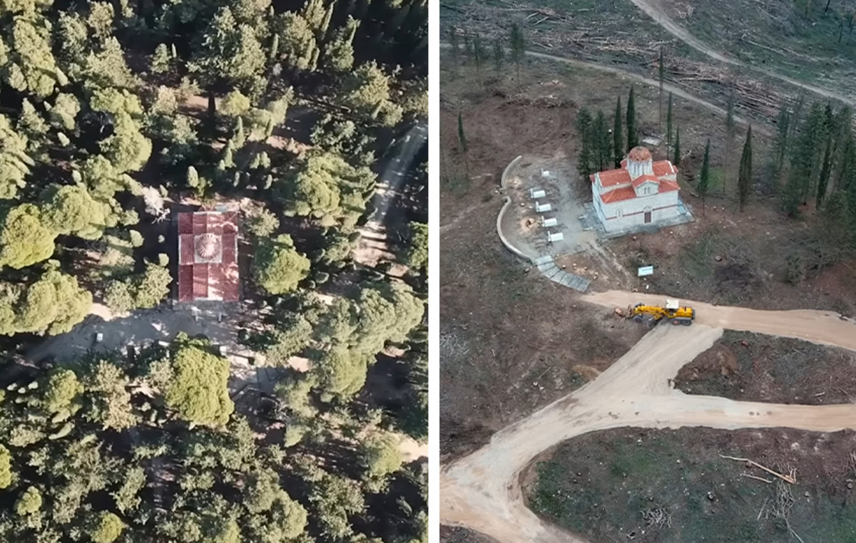 Τατόι: Βίντεο με το πώς ήταν το «βασιλικό νεκροταφείο» πριν τη φωτιά ...
