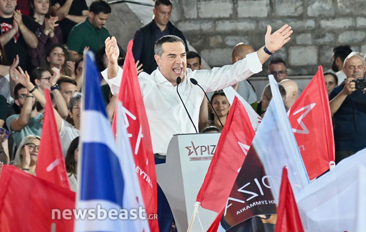 Προεκλογική συγκέντρωση του ΣΥΡΙΖΑ στο Σύνταγμα – Τσίπρας: Την Κυριακή ...