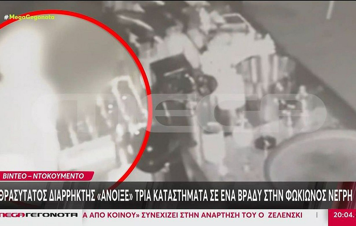 Βίντεο ντοκουμέντο: Διαρρήκτης ληστέυει τρία καταστήματα εστίασης στην ...