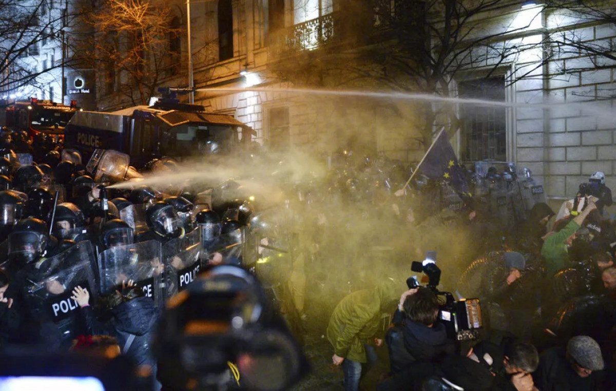 Georgia's parliament bans masks and fireworks for protesters - World ...