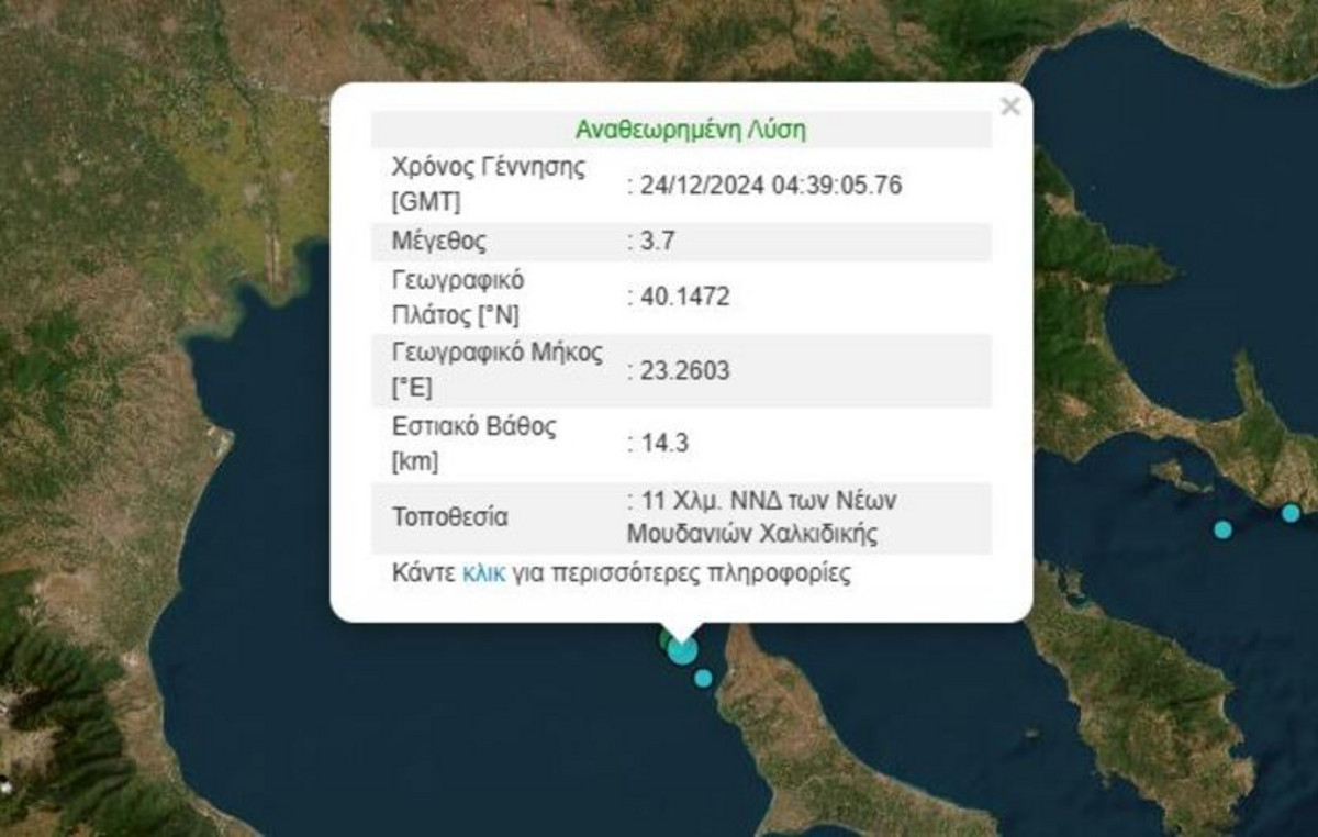 Σεισμός στη Χαλκιδική - Newsbeast