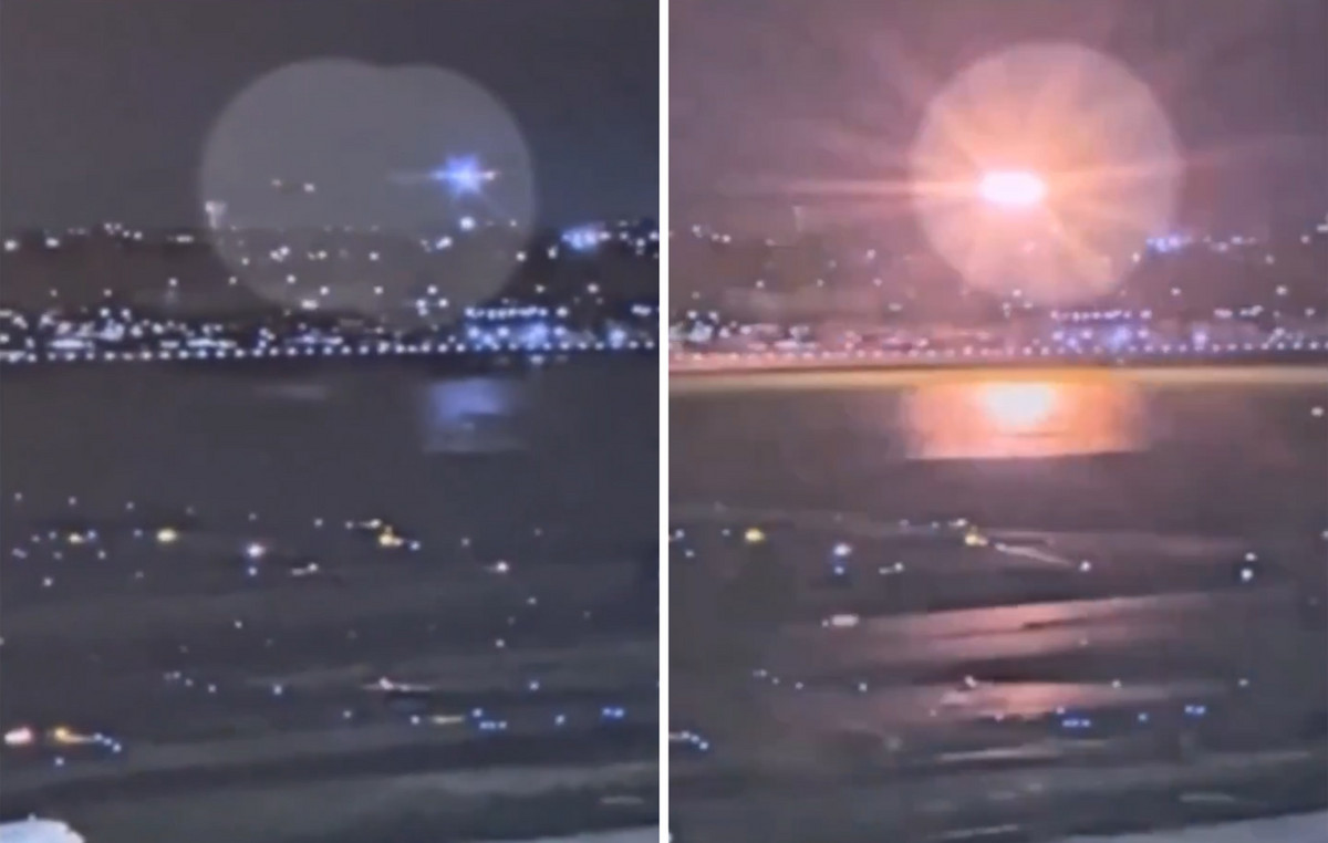 New video document shows the fall of the aircraft on the river after ...