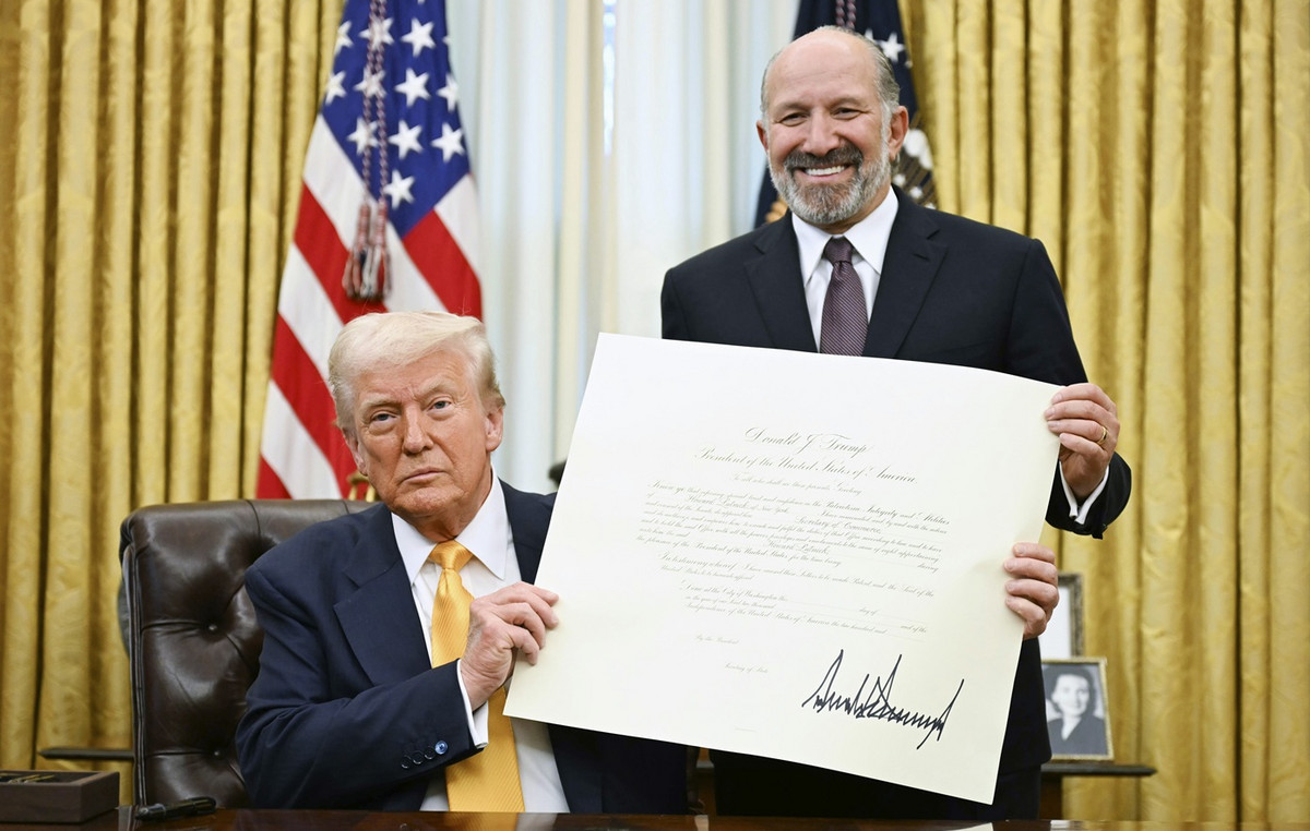 USA: Howard Lutnik swore as Minister of Commerce at Oval Office - World ...