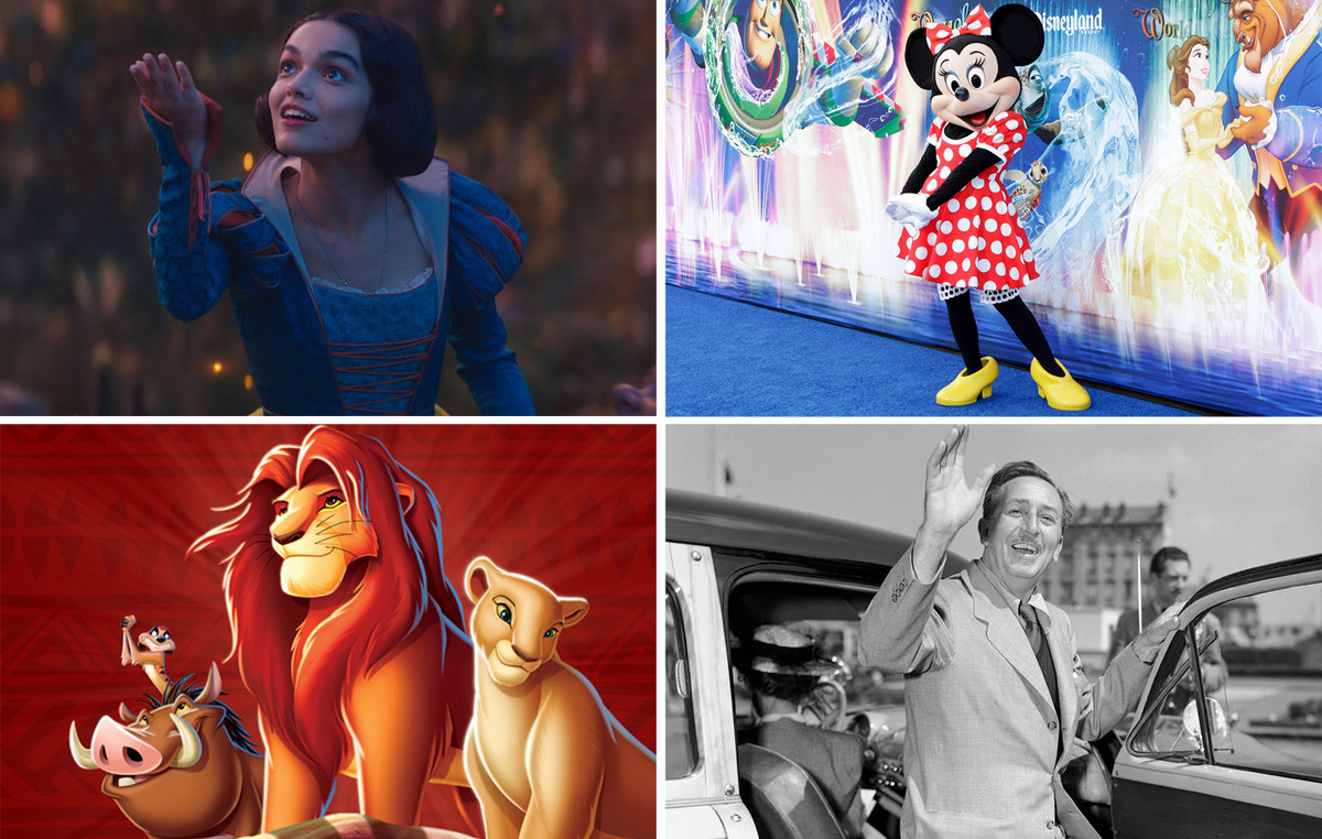Snow White without dwarfs, mini Mouse in blue and racist Lion King ...