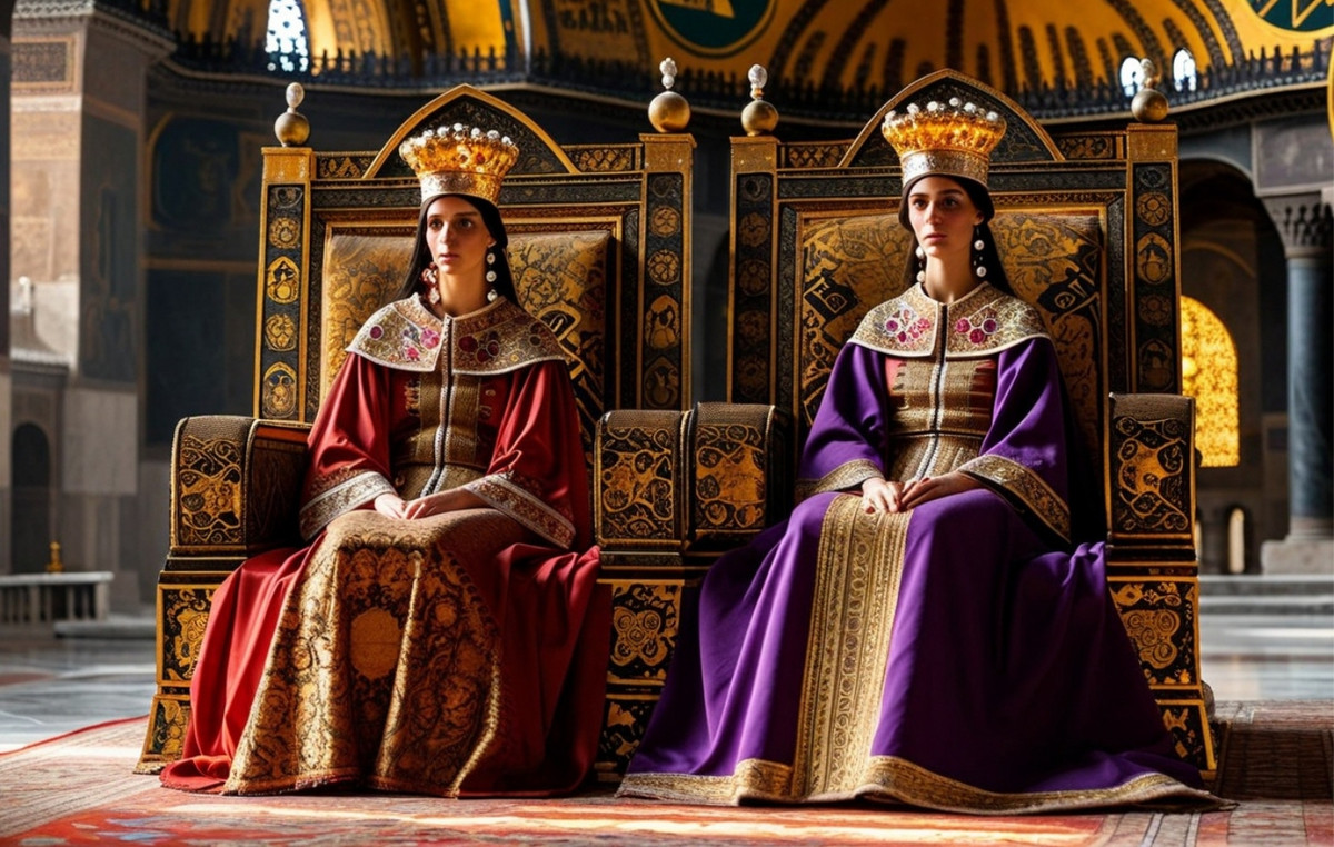 Σαν σήμερα 19 Απριλίου: Δύο γυναίκες κάθονται μαζί στο θρόνο του ...