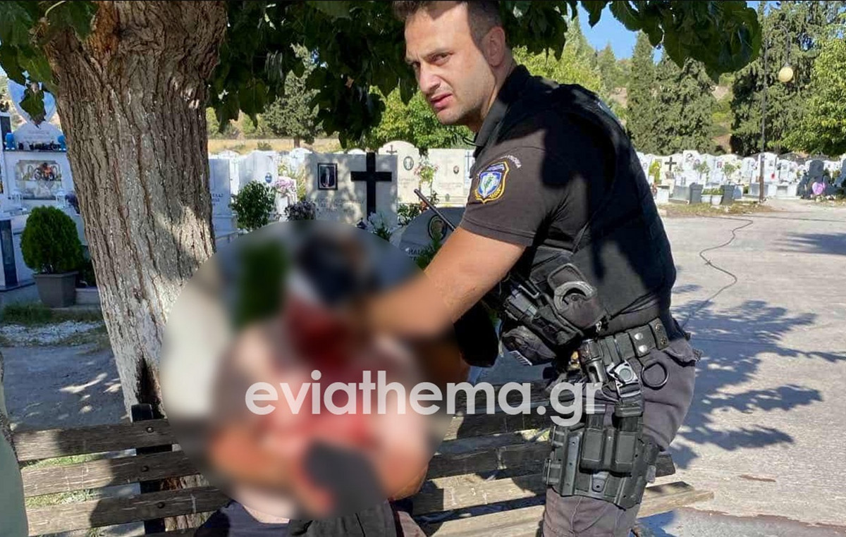 Άγρια συμπλοκή στο νεκροταφείο της Χαλκίδας με τραυματία και συλλήψεις ...