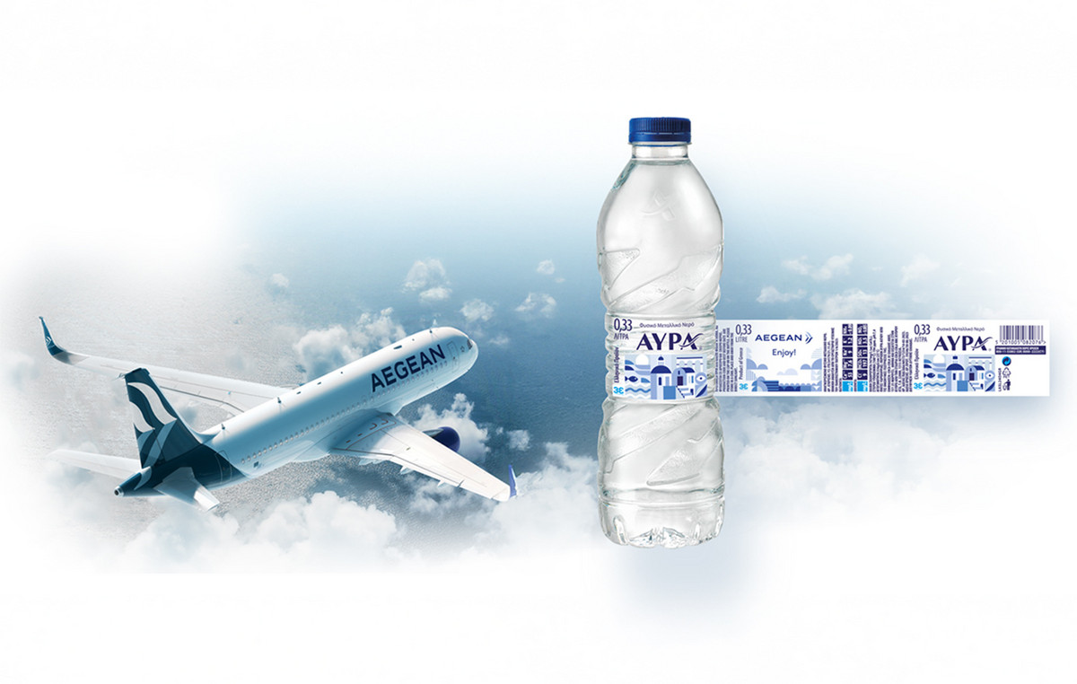 Φυσικό Μεταλλικό Νερό ΑΥΡΑ και AEGEAN ενώνουν τις δυνάμεις τους και ...